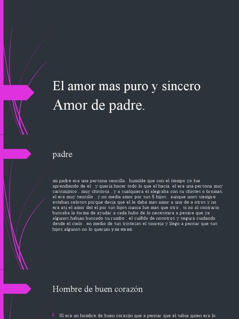 El Amor Mas Puro y Sincero | PDF