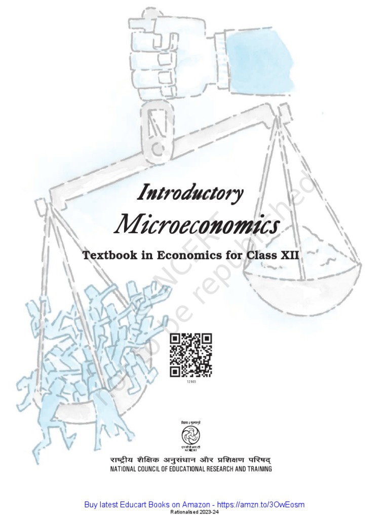 NCERT Class 12 Introductory Micro Economics Book (PSRT I) | PDF