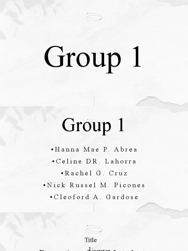 Group 1 | PDF