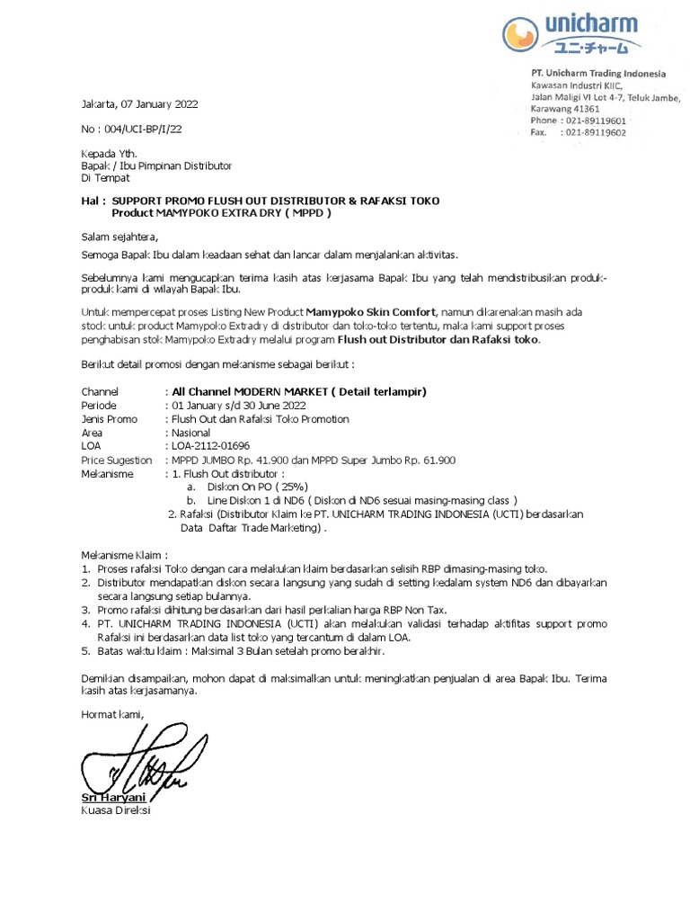 Promo Flush Out dan Rafaksi Toko 2022 | PDF