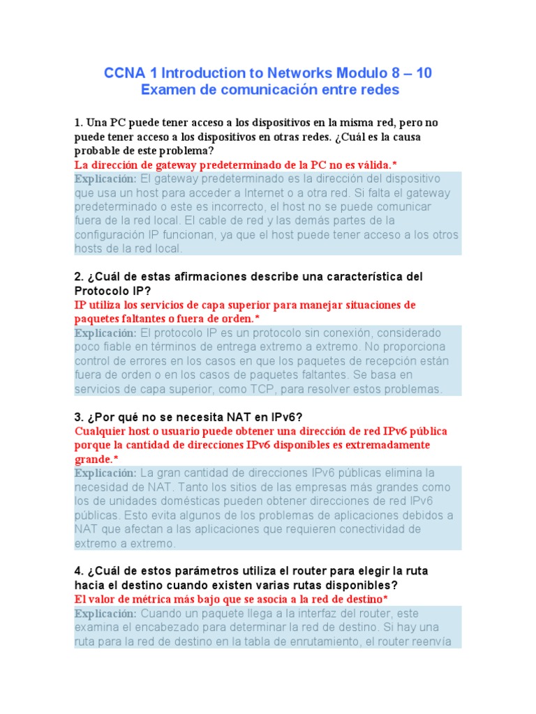 Modulo 8-10 | PDF | Enrutador (Computación) | Protocolos de internet