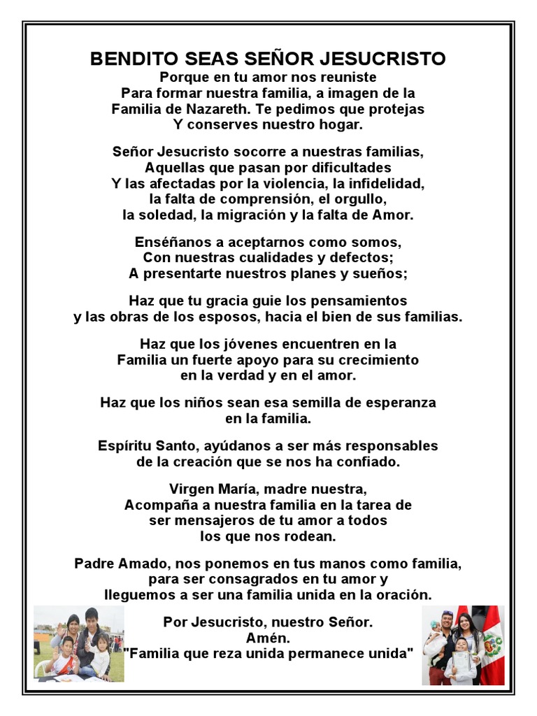 Bendito Seas Señor Jesucristo | PDF
