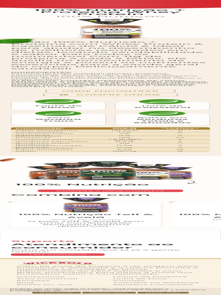 100 Nutrição + Proteína Whey Protein - Wickbold PDF | PDF