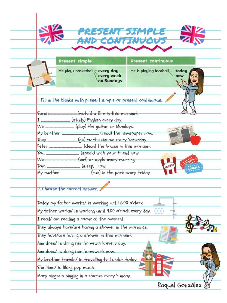 Present Tenses - Practice | PDF