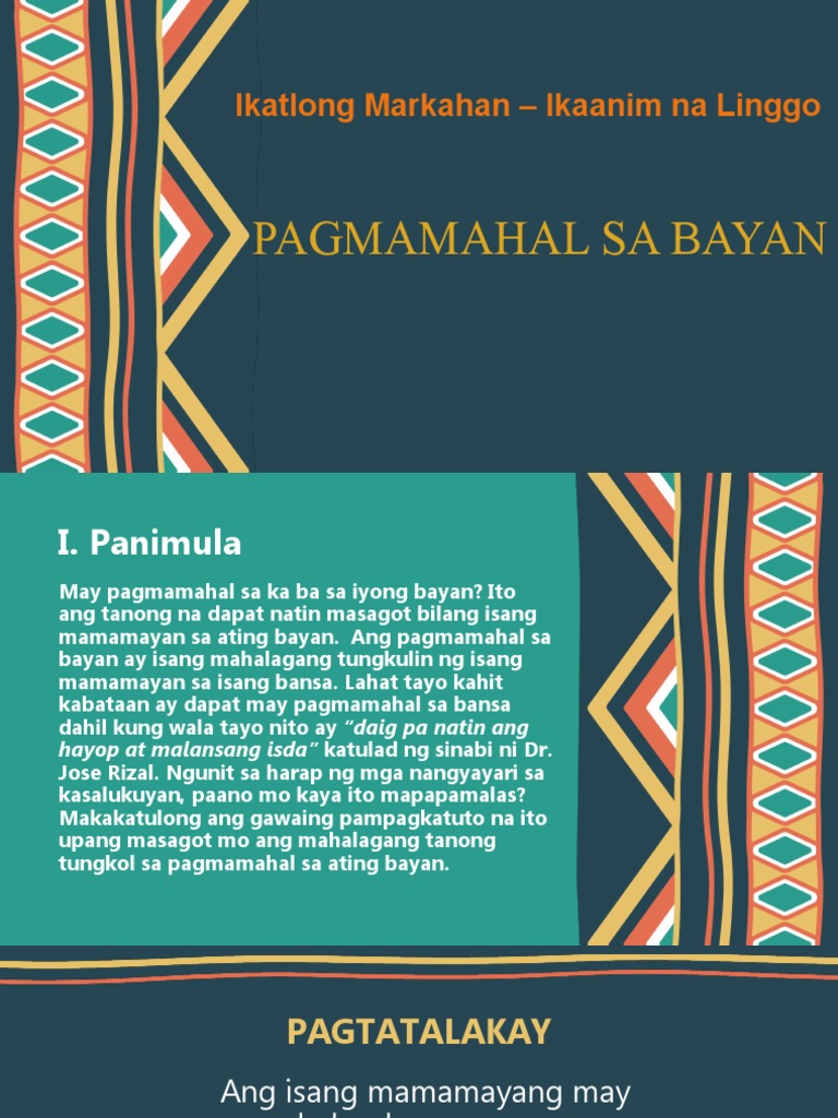 Ikatlong Markahan - Ikaanim Na Linggo | PDF