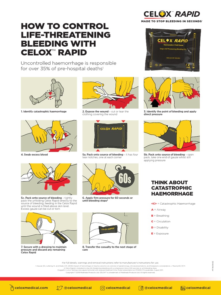Celox Rapid How To Use Guide CE 1 PDF | PDF
