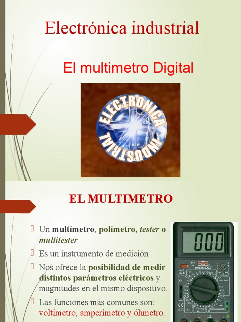Diapositiva 002 - El Multimetro Digital | PDF