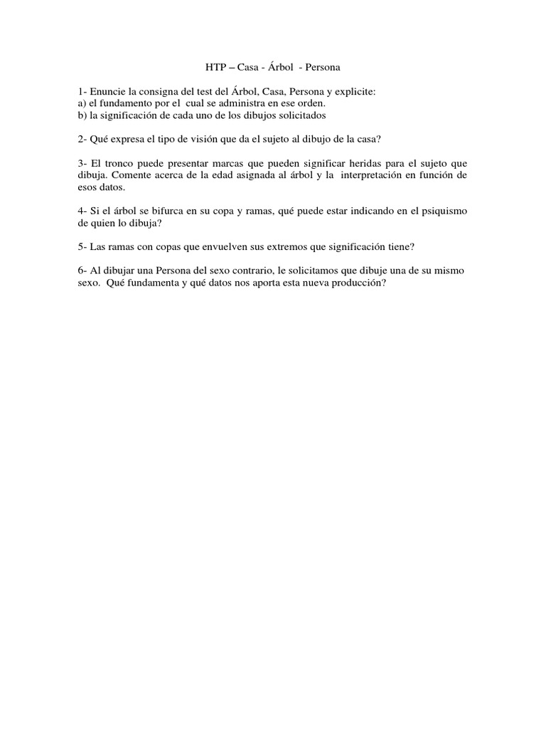 Guía Unidad III - HTP - HAMMER y HTP PDF | PDF