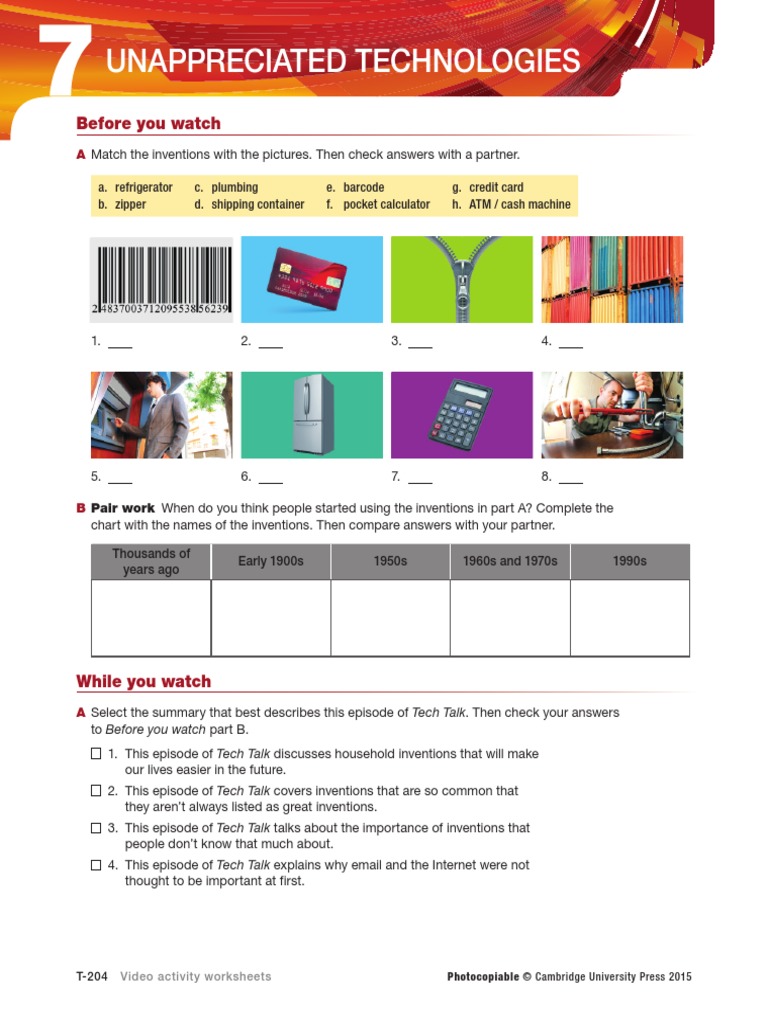 Vocabulary Video Activity | PDF