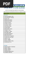 MDC Accredited Clinics and Hospitals | PDF | Makati | Primary Care