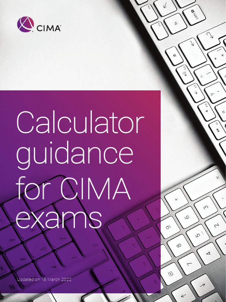 Calculator Guide - Cima | PDF | Calculator | Computing