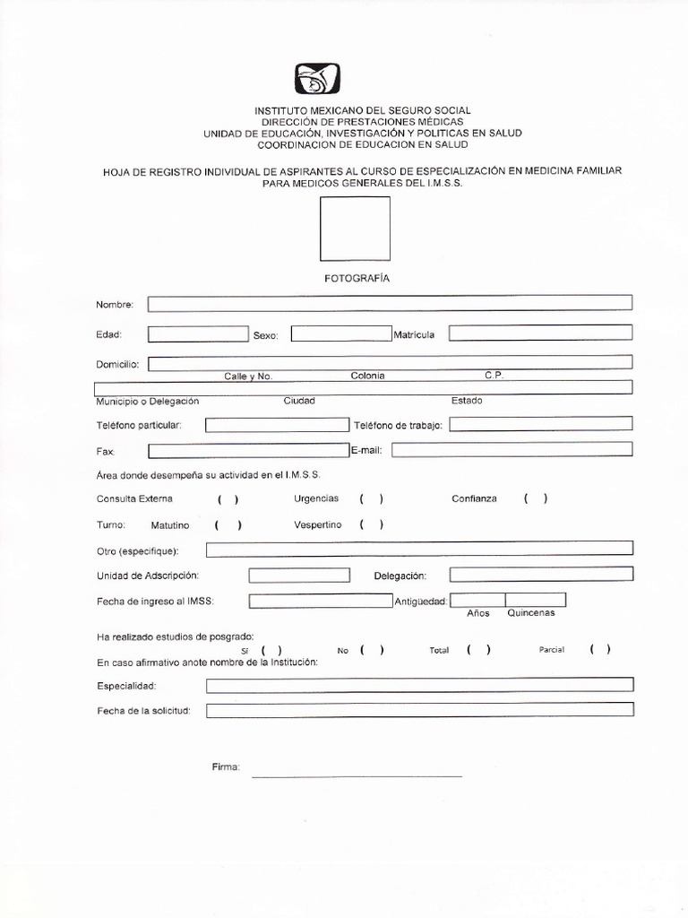 Formatos (ImpresiÃ N) - Edumed IMSS - Instituto Mexicano Del ... | PDF