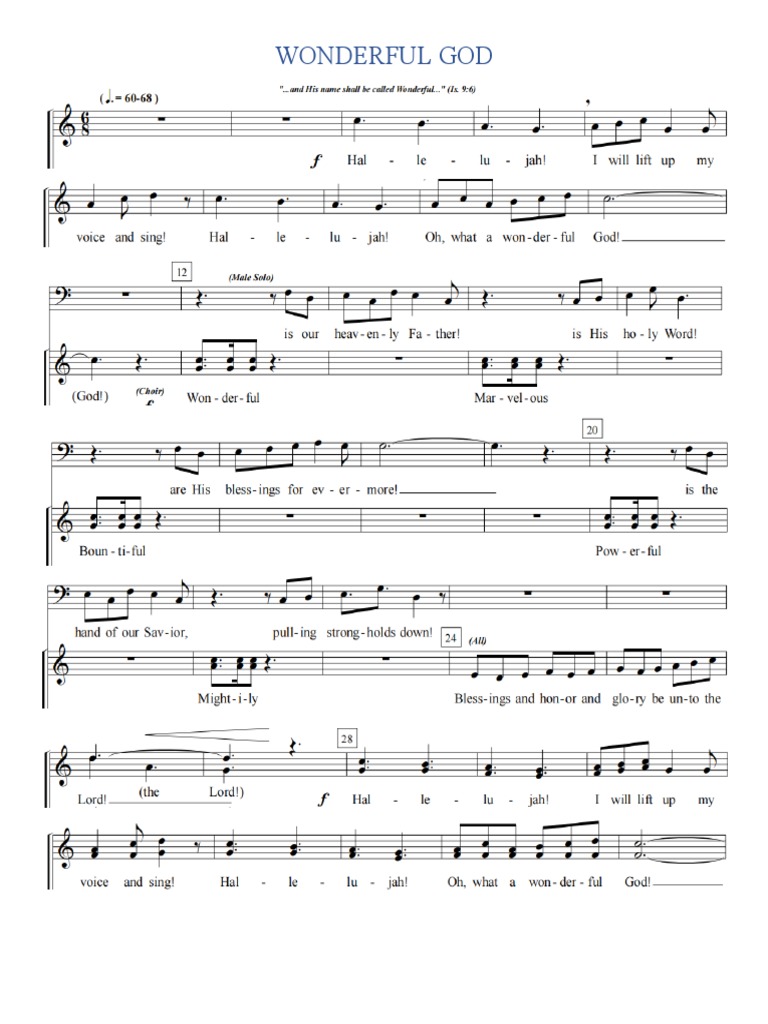 Wonderful God | PDF