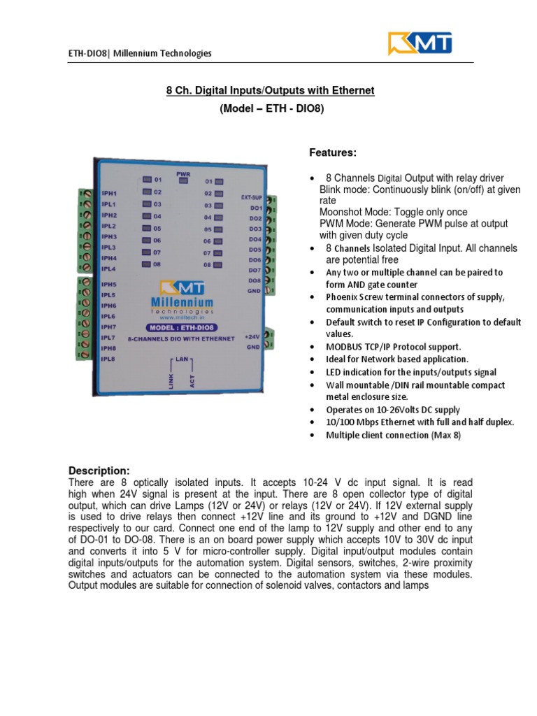 Eth Dio-8-Pb PDF | PDF