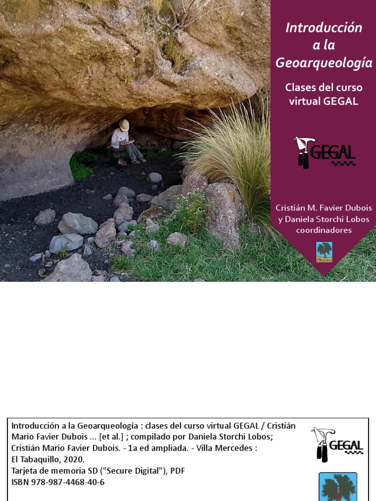 Introduccion A La Geoarqueologia. Clases Del Curso Virtual GEGAL PDF | PDF