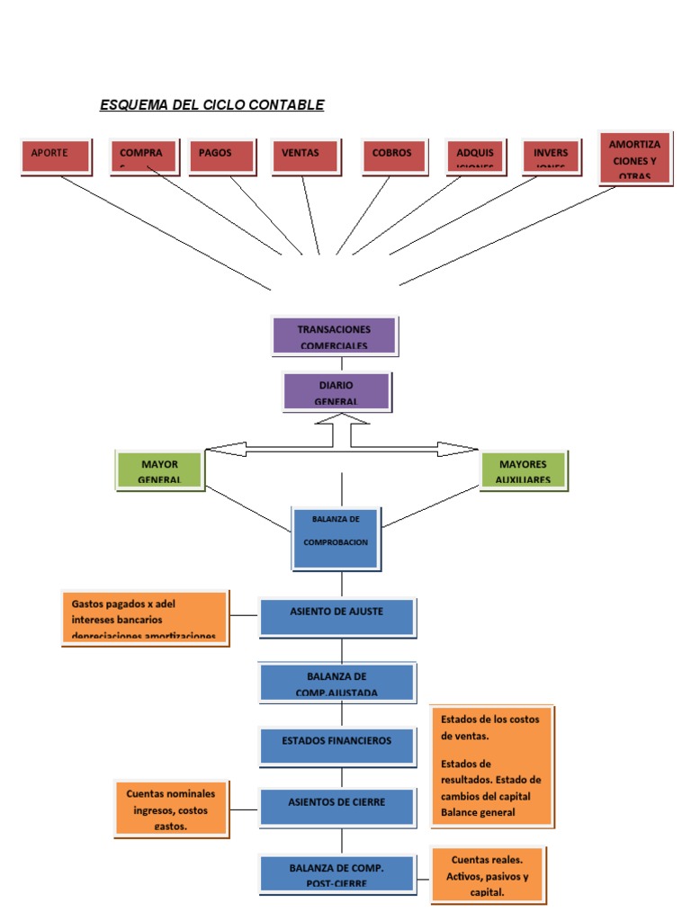 1 Esquema Del Ciclo Contable | PDF