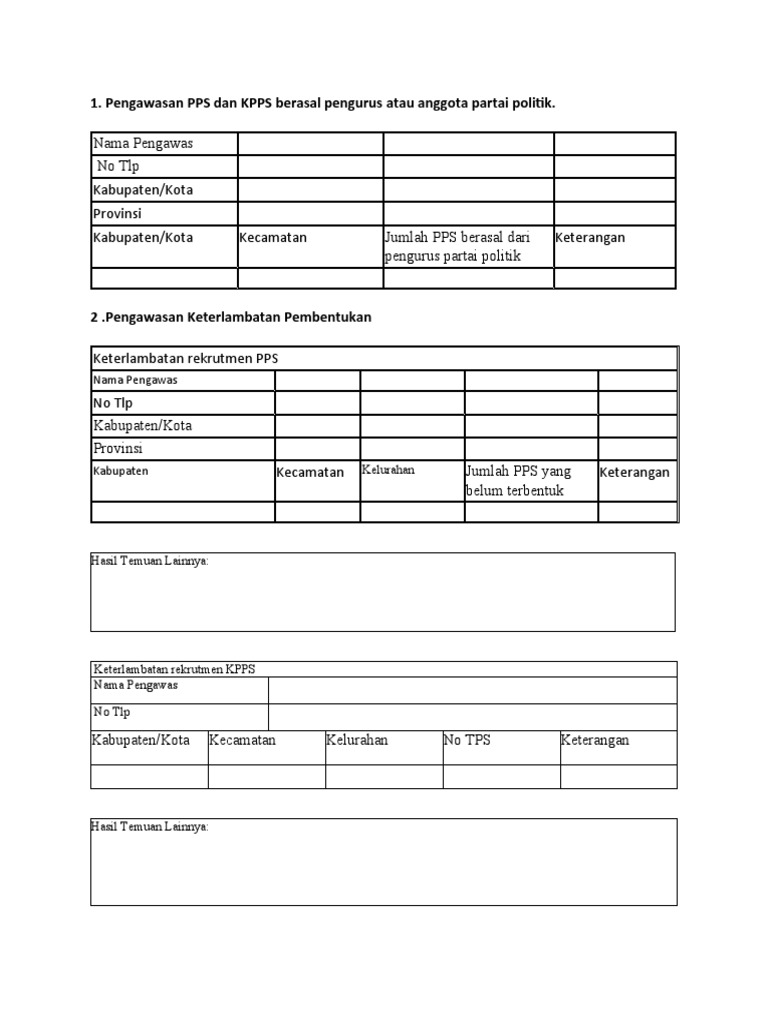 Pengawasan Rekrutmen PPS dan KPPS | PDF | Ilmu Sosial | Hukum