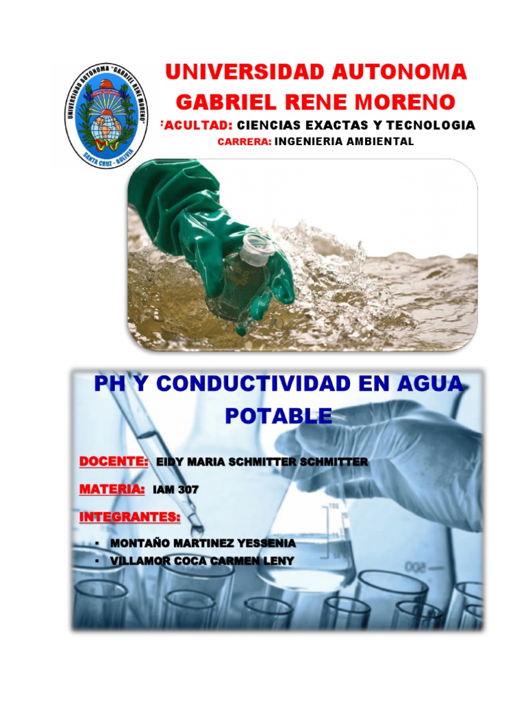 Calidad del Agua: pH y Conductividad | PDF | Agua | Ph