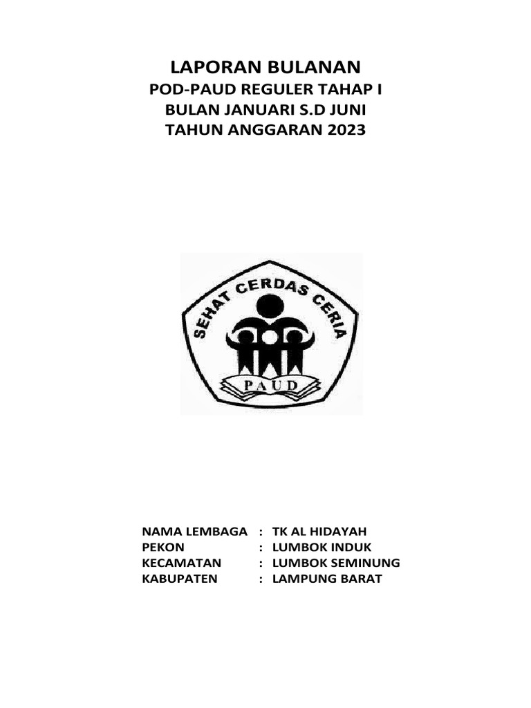 Cover SPJ Laporan Bulanan | PDF