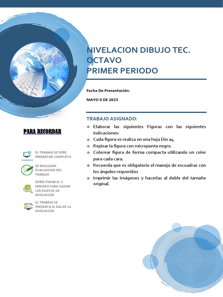 Nivelacion Octavo Dibujo 1 Periodo 2023 PDF | PDF