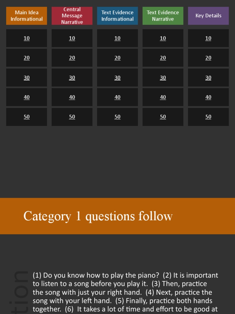 08 - 3rd Grade NWEA MAP Test Prep Main Idea and Text Evidence Game ...