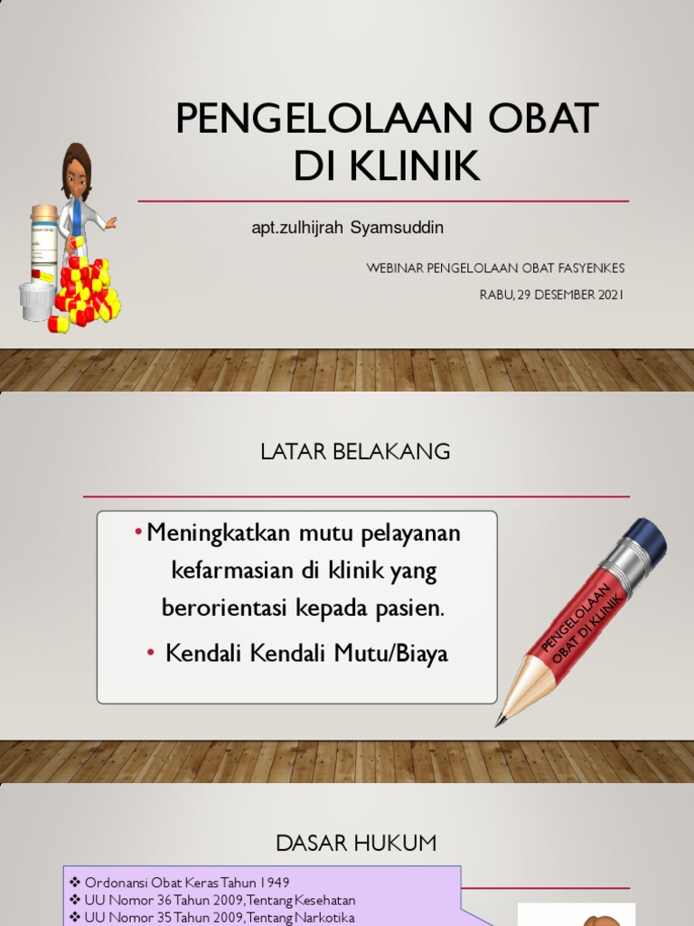 Pengelolaan Obat Di Klinik Pdf