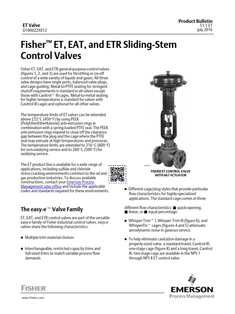 Control Valve - Fisher PDF | PDF