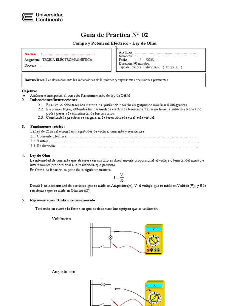 Guia de Practica N°2 | PDF