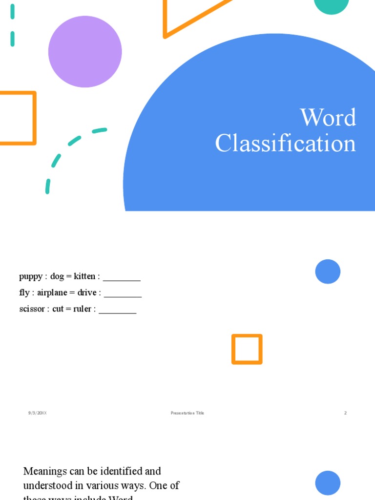 Classification PDF