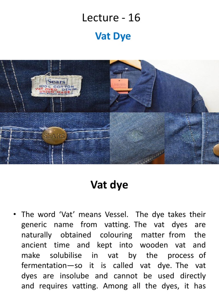 Vat Dye PDF | PDF
