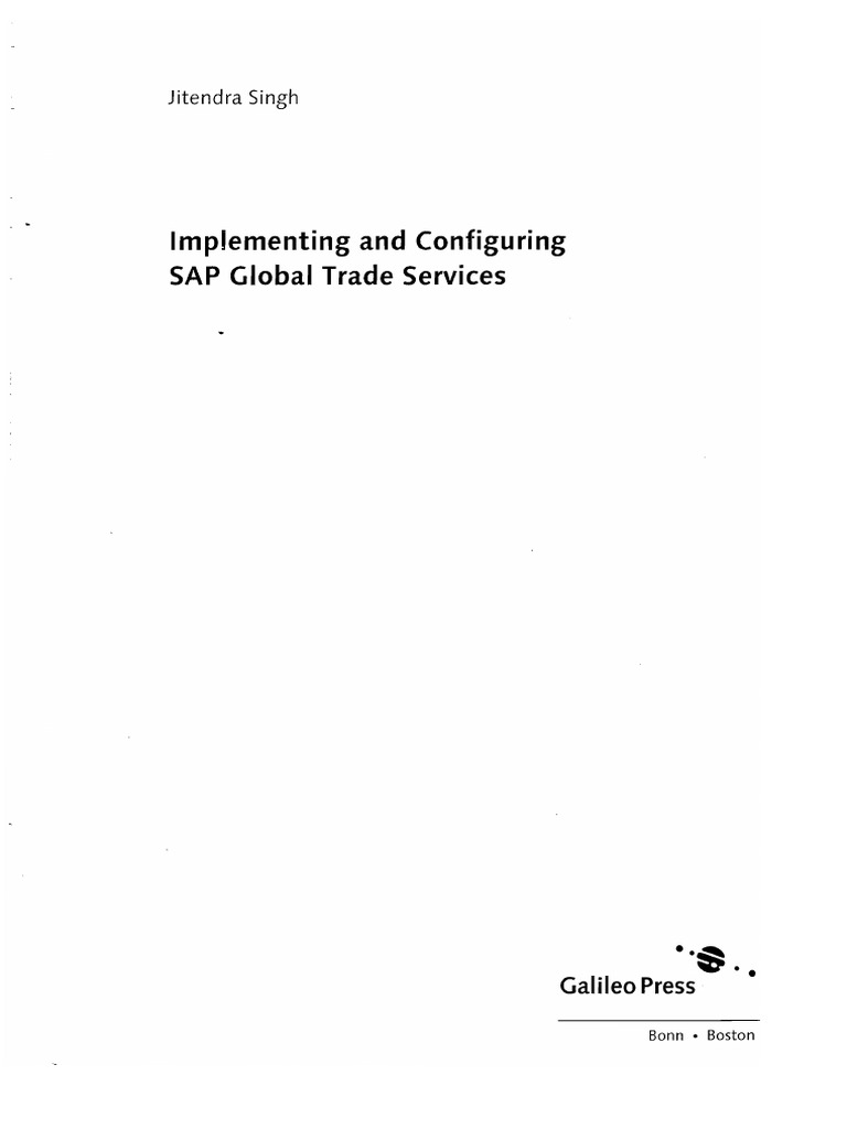 Implementing and Con SAP GTS PDF | PDF