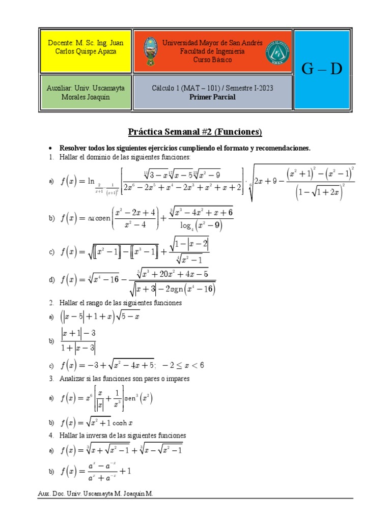 Práctica Semanal #2 Funciones PDF | PDF