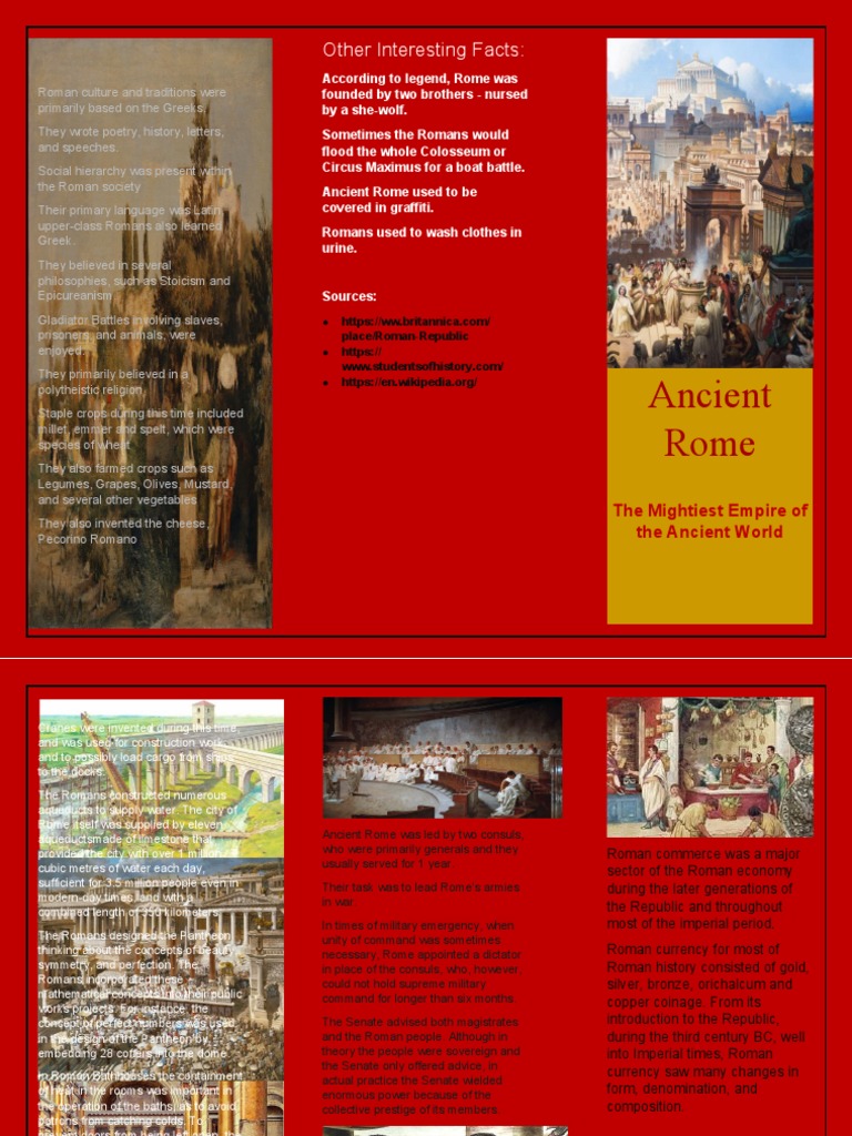 Roman Culture and Traditions Were Primarily Based On The Greek1 | PDF ...