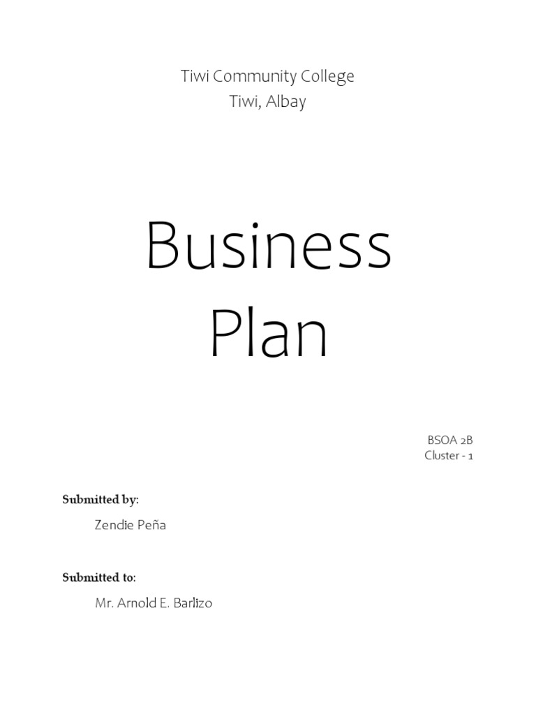 Business Plan PDF | PDF