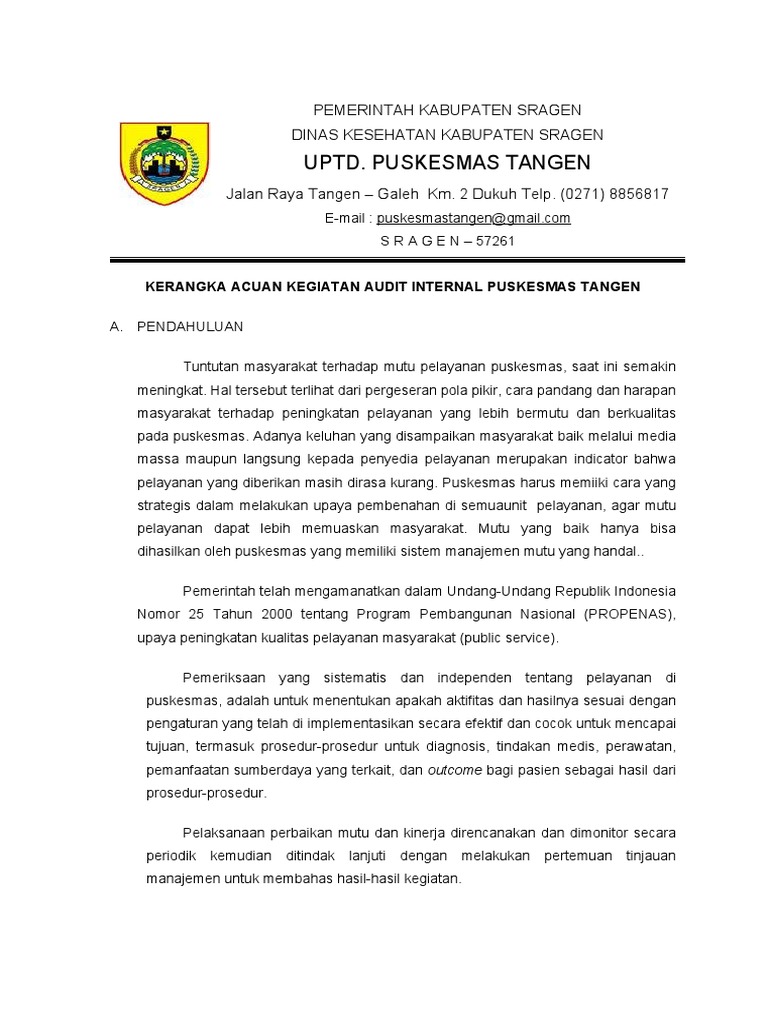 KAk Audit Internal Rasio Rujukan | PDF | Bisnis