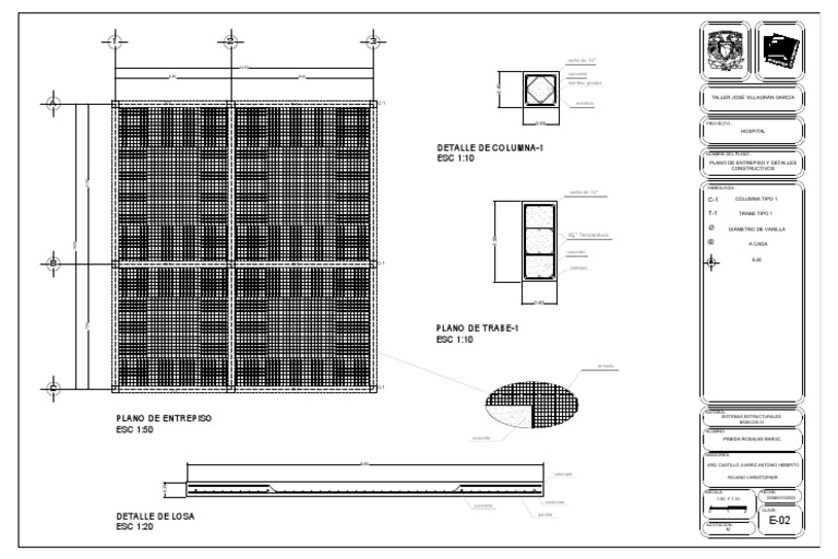 Plano de Entrepiso Estructuras PDF | PDF
