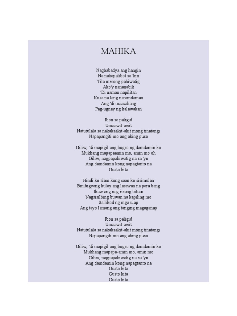 MAHIKA | PDF