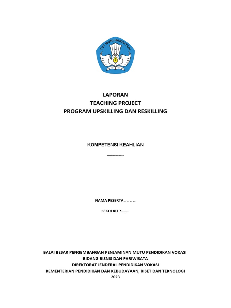 Draft Laporan Teaching Project Tahun 2023 | PDF