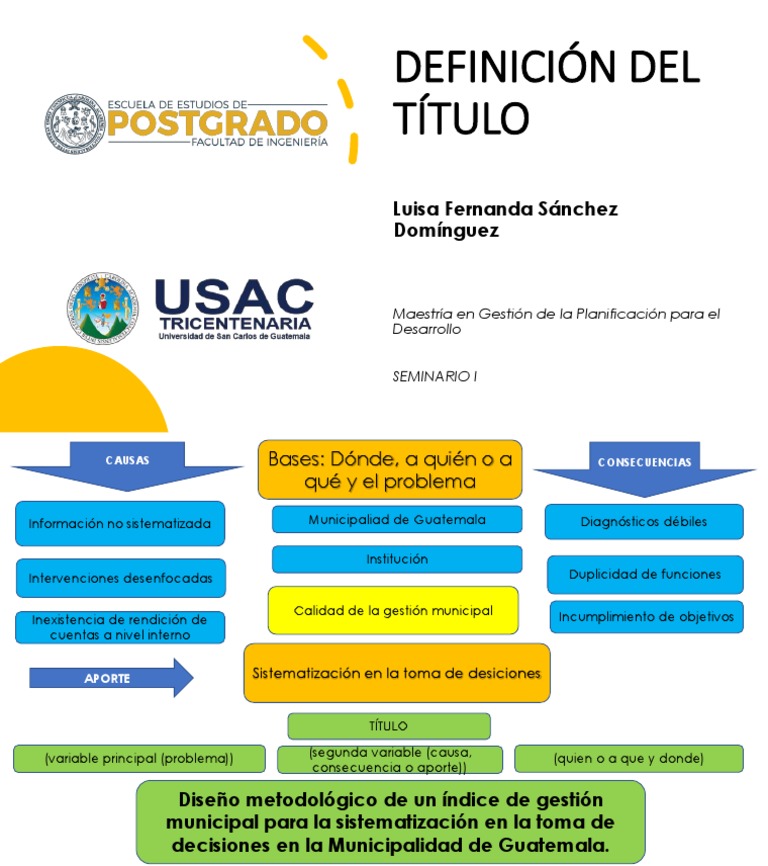 Luisa Fernanda Sánchez - DEFINICIÓN DEL TÍTULO (Tarea 1) PDF | PDF