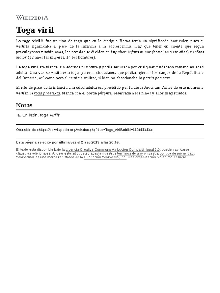 Toga Viril PDF | PDF