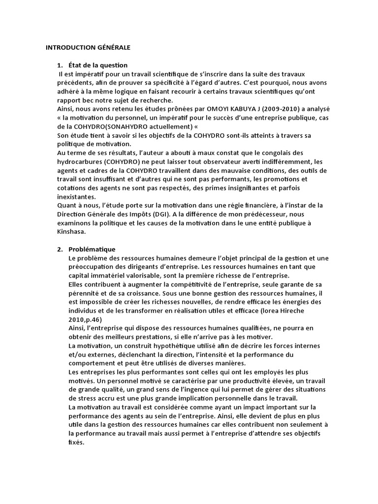 Introduction TFC | PDF | Motivation | Motivant