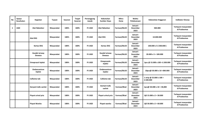 Form Ruk Tahun 2023 Dan 2024 (4) Ugd | PDF