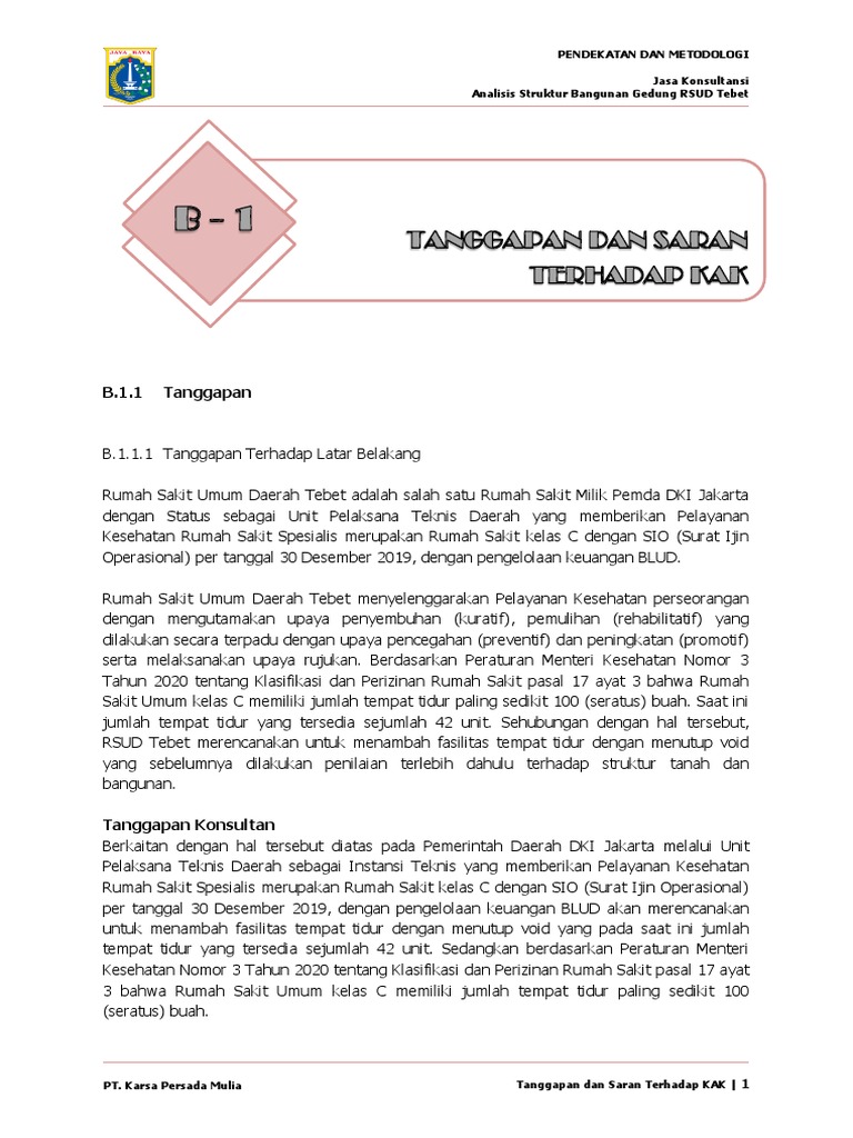 Usulan Teknis - Bagian B PDF | PDF