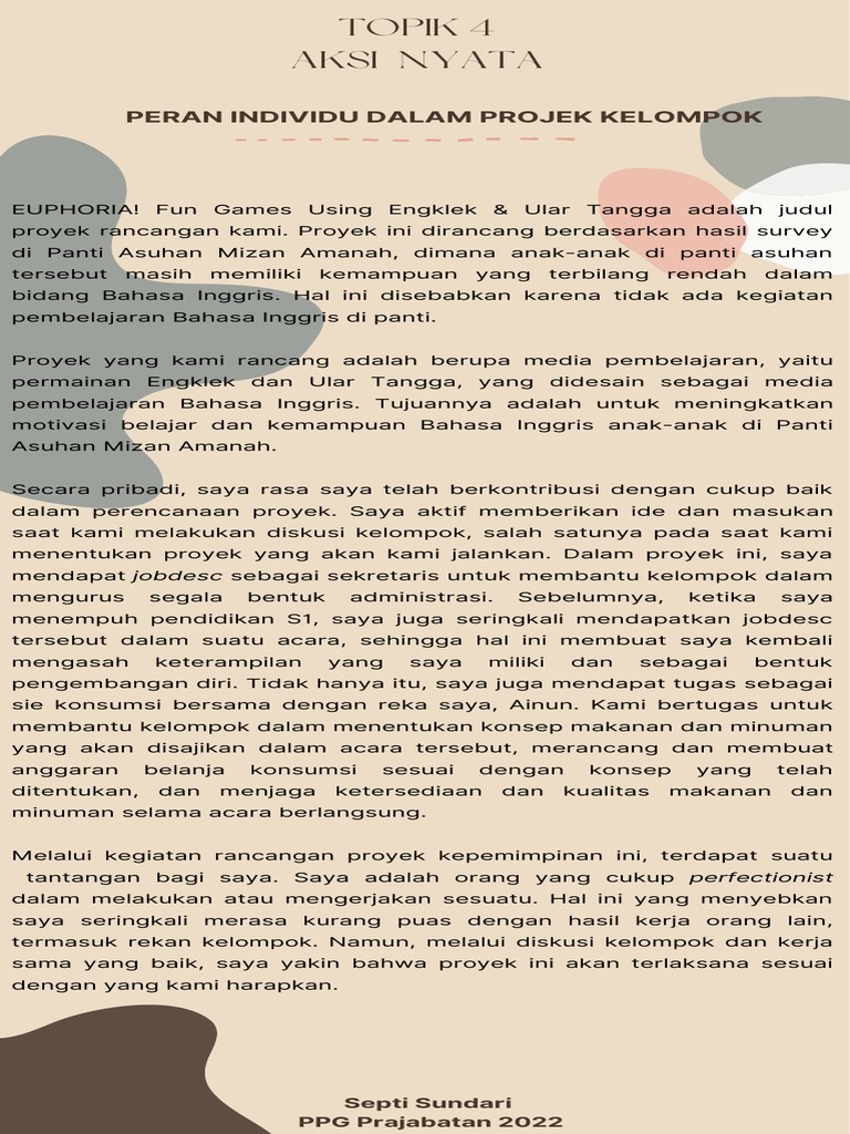 T4 - Aksi Nyata PDF | PDF