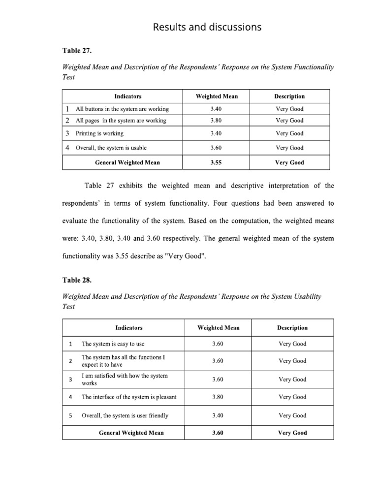 Results and Discussions Example PDF | PDF