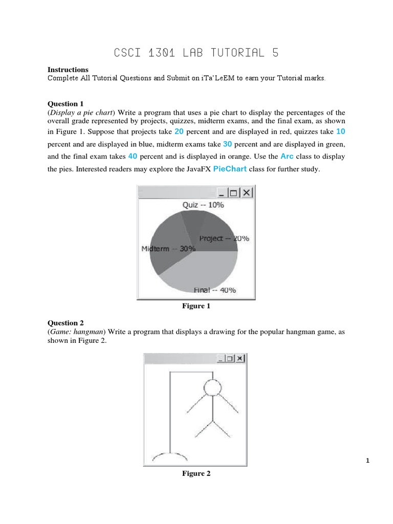 Csci 1301 Lab Tutorial 5 Pdf Computers 