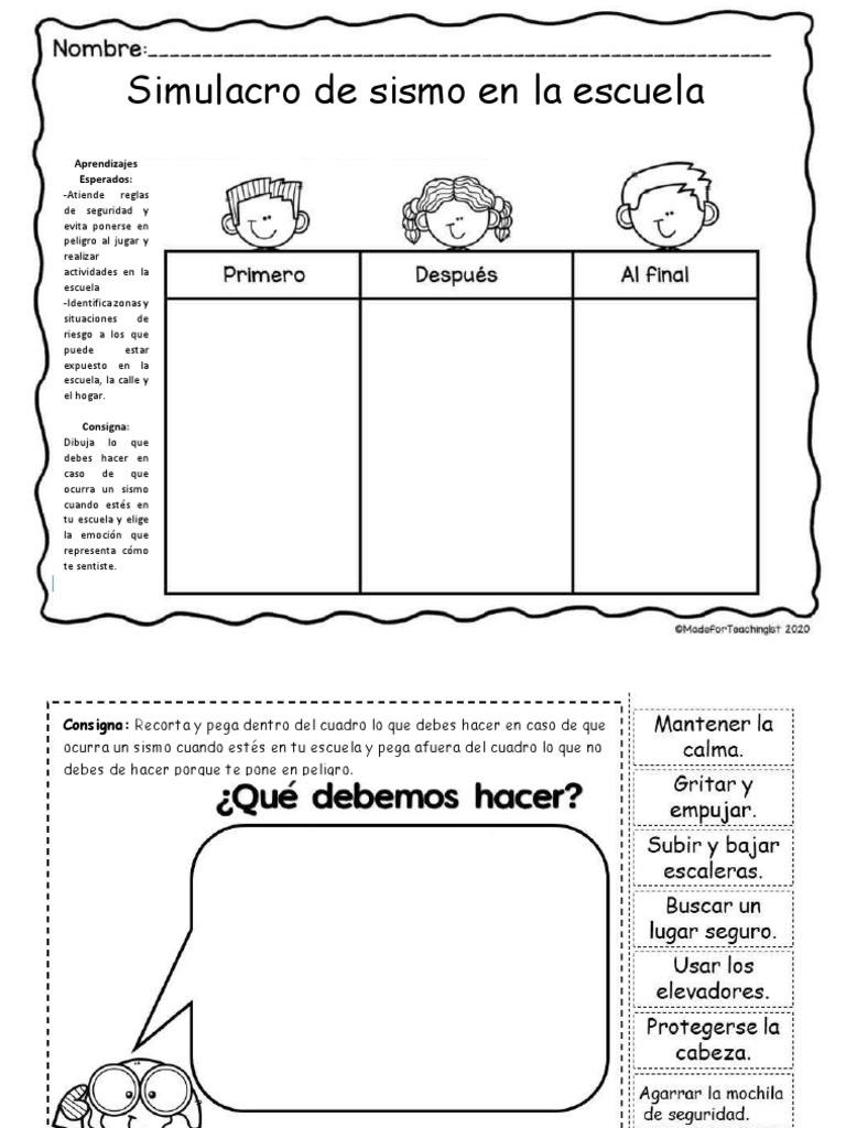 Hojas Didacticas Los Terremotos | PDF