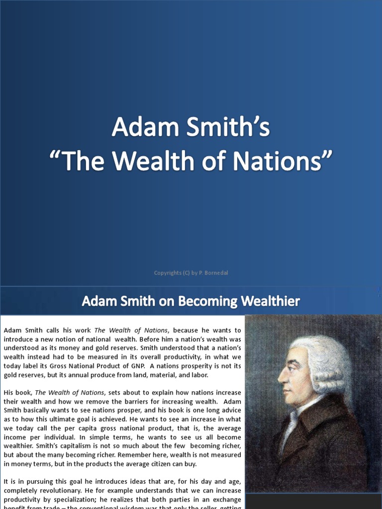 Adam Smiths The Wealth of Nations PDF | PDF | Value (Economics) | Commodity