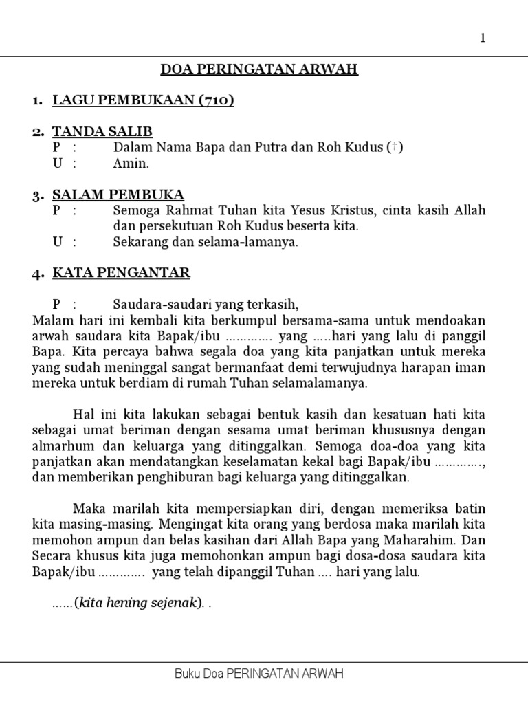 Doa Arwah | PDF