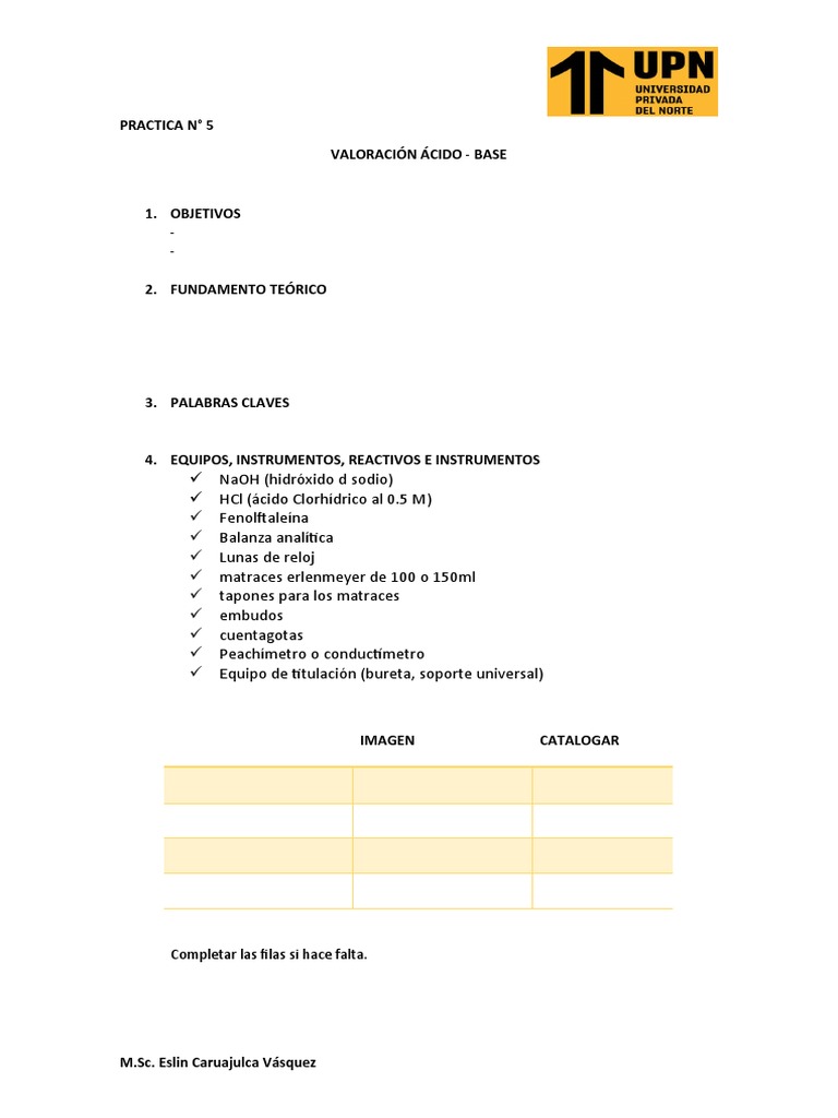 Practica N. 5 Analitica | PDF